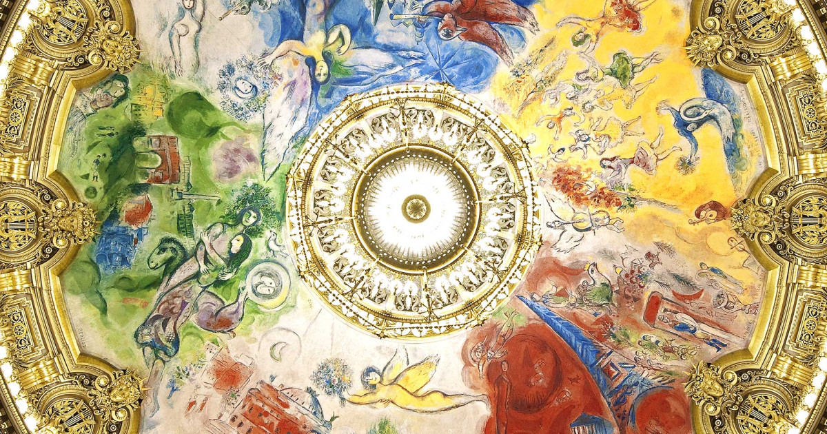 Guillaume Morel. Le plafond de l’Opéra de Paris par Marc Chagall ...