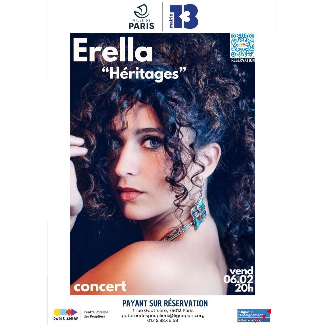 Erella en Concert le 6 février à Paris - Tribune Juive