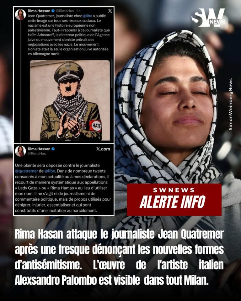 L’eurodéputée LFI Rima Hassan attaque le journaliste Jean Quatremer ...